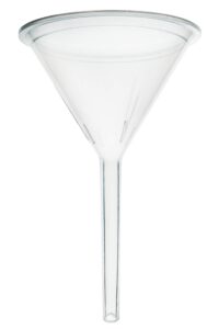 eisco filter funnel, 2.6" - polyethylene plastic - resistant to acids & alkalis - great for laboratory, classroom or home use