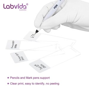 Labvida 72pcs x 20 Boxes of Pre-Cleaned White Color Frosted Microscope Slide, Dim.75mmx25mm, Super Grade Glass, Ground Edges, 45° Safety Corners, LVQ034WX