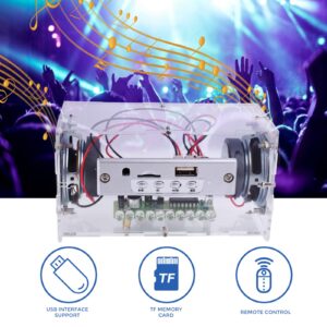 MiOYOOW DIY Bluetooth-Compatible Speaker Kit, Mini Stereo Sound Amplifier Soldering Projects with LED Flashing Light, Electronic Soldering Practice Kit for School STEM Education and Home Office Use