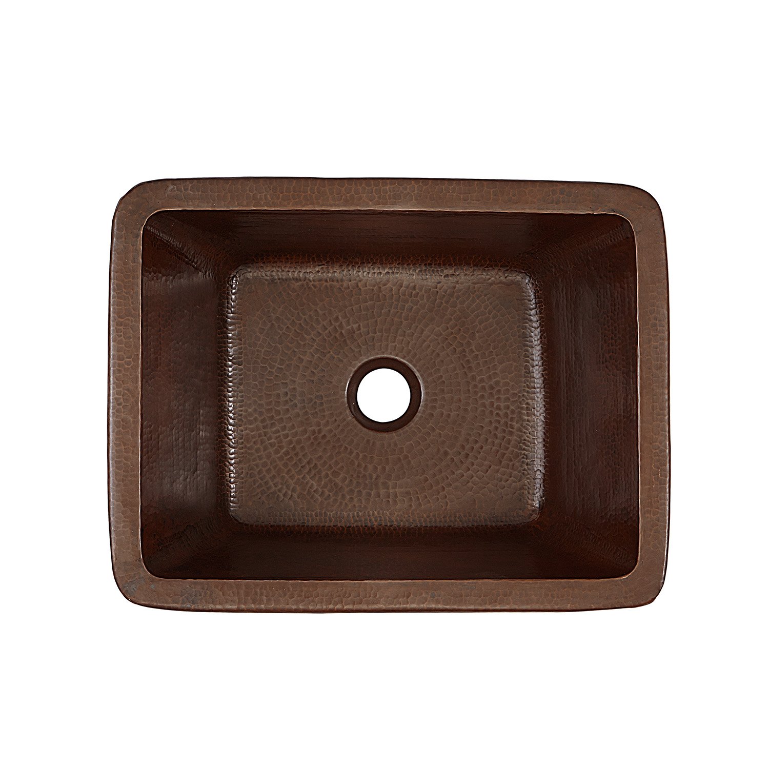 Sinkology SB208-12AG Hawking 12 in. Undermount and Drop-in Bath Handmade Solid Aged Copper Bathroom Sink