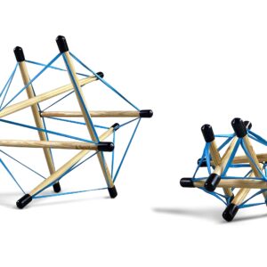 PRODA TASARIM Tensologic Advanced Kit, Tensegrity, Physics Model, Tensegrity Model Kit, Build Tensegrity Models, Architecture Building Kit, Minimum Age 15, 12 dowels