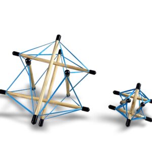 PRODA TASARIM Tensologic Advanced Kit, Tensegrity, Physics Model, Tensegrity Model Kit, Build Tensegrity Models, Architecture Building Kit, Minimum Age 15, 12 dowels