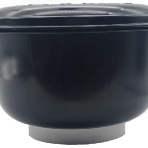 Kernel Katcher Popcorn Bowl, Dentist Invented, Dishwasher Safe, Recycled Material (Black)