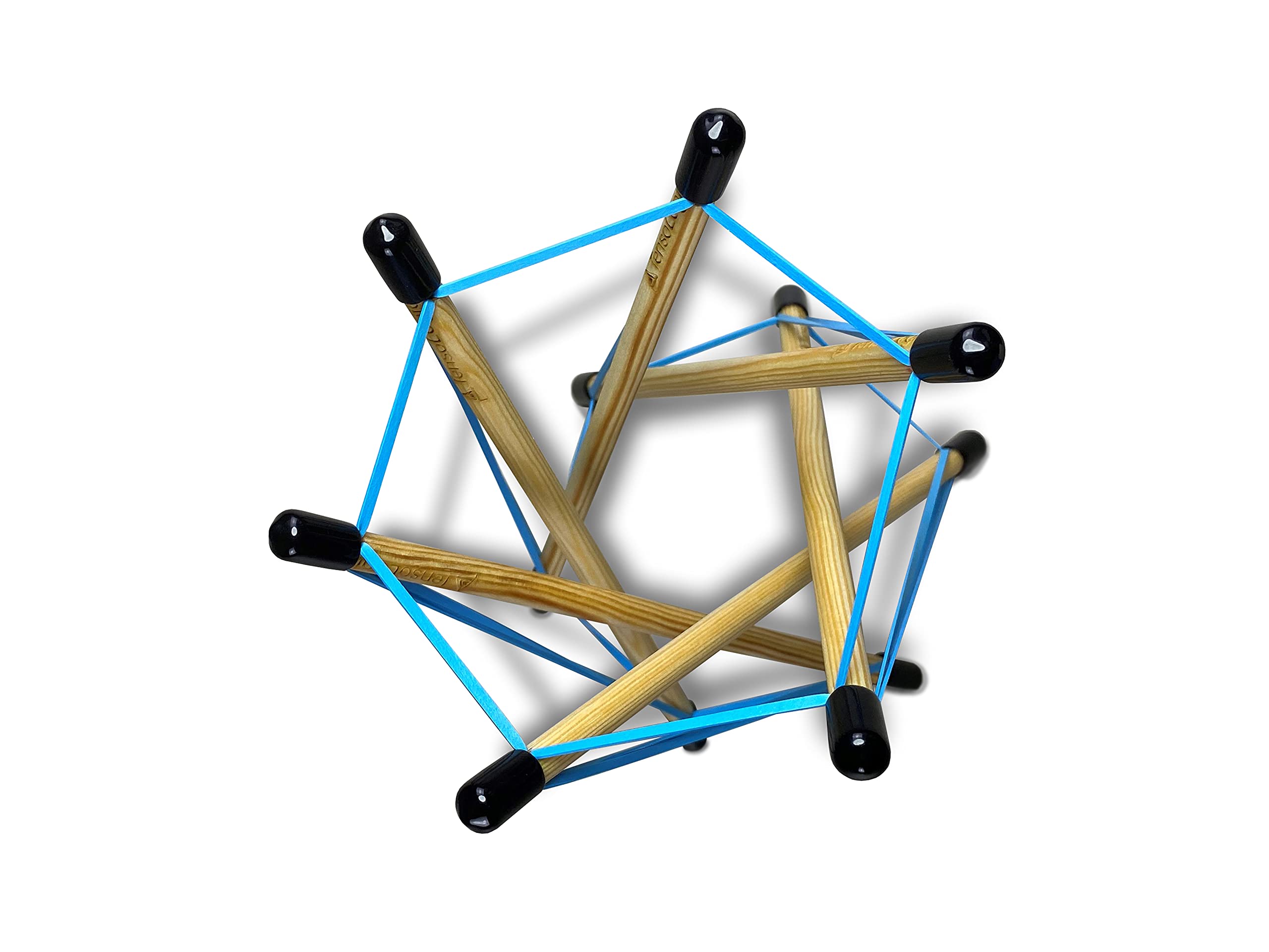 PRODA TASARIM Tensologic Advanced Kit, Tensegrity, Physics Model, Tensegrity Model Kit, Build Tensegrity Models, Architecture Building Kit, Minimum Age 15, 12 dowels