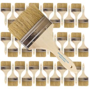 vermeer chip paint brushes - 36-pack - 4" chip brushes for paints, stains, varnishes, glues, & gesso - home improvement - interior & exterior use