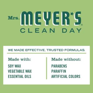 MRS. MEYER'S CLEAN DAY Soy Tin Candle, 12 Hour Burn Time, Made with Soy Wax and Essential Oils, Iowa Pine, 2.9 oz