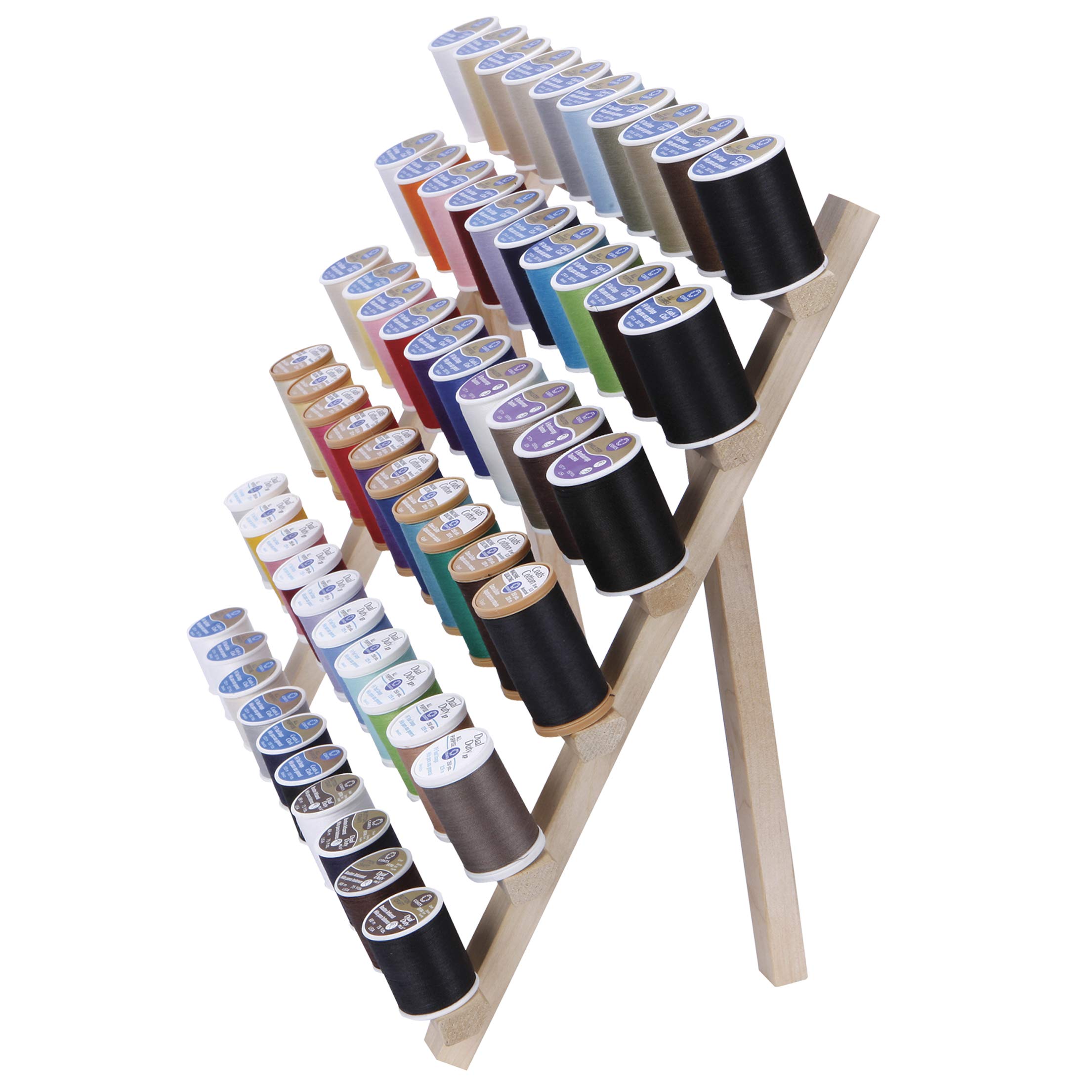 Dritz Wooden Thread Rack, 4 Pack, Smooth Wood