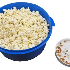 Kernel Katcher Popcorn Bowl, Dentist Invented, Dishwasher Safe, Recycled Material (Black)