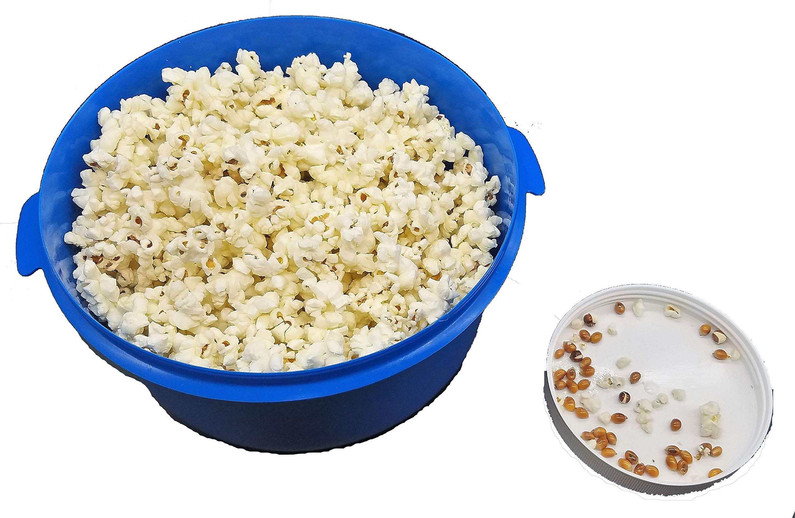 Kernel Katcher Popcorn Bowl, Dentist Invented, Dishwasher Safe, Recycled Material (Black)