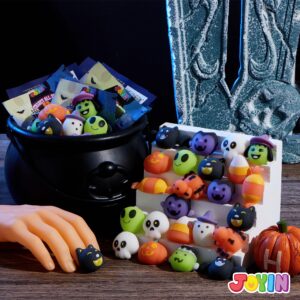 JOYIN 36 Pcs Halloween Mochi Squishy Toy in Blind Bags with 12 Halloween Characters for Stress Relief, Halloween Mystery Toy Surprise Bag for Kids Halloween Party Favors, Halloween Goodie Fillers