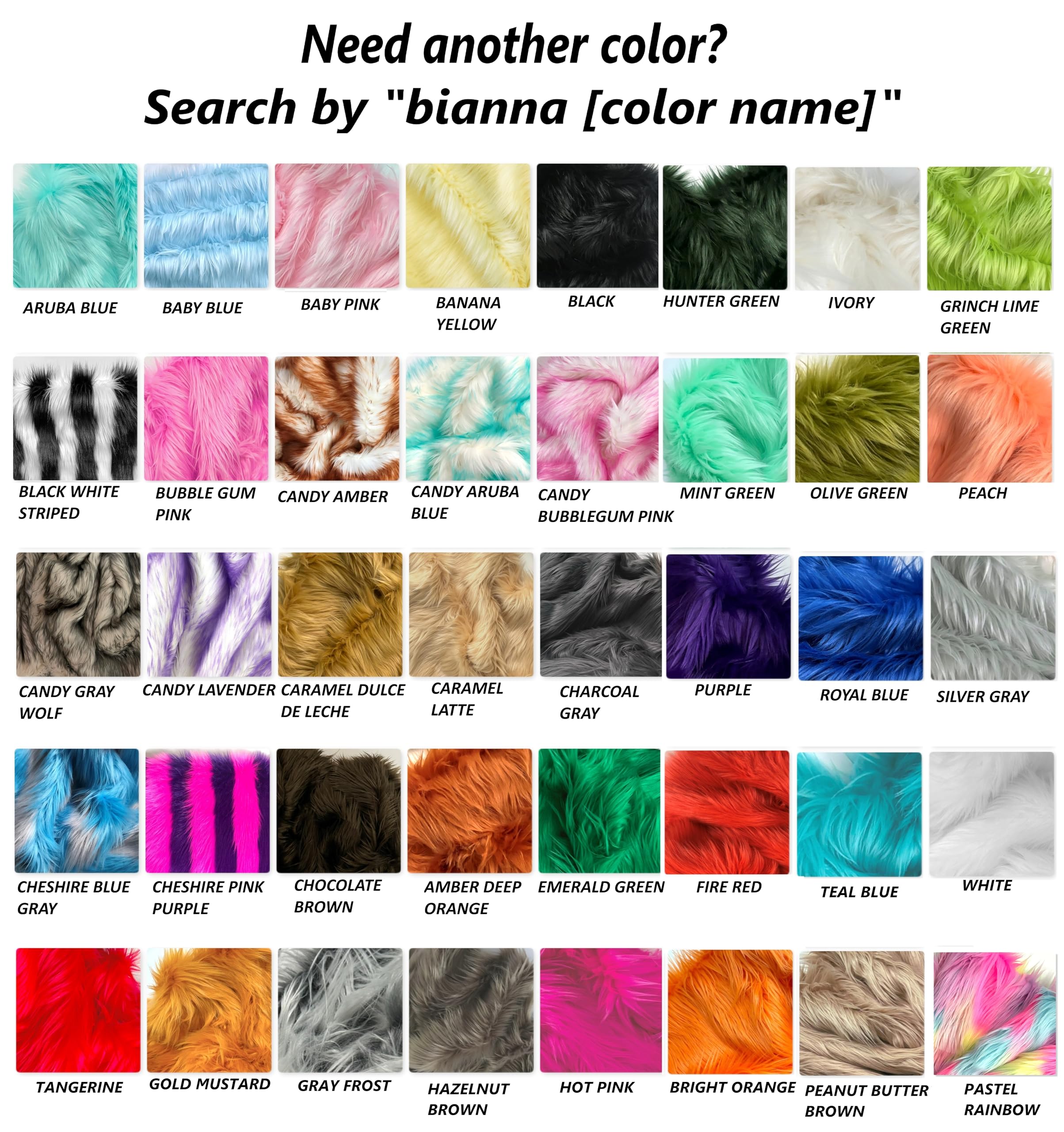 Bianna Pastel Rainbow Patch Faux Fur Fabric, American Seller, Luxury Shag Shaggy Material for Crafting, Sewing, Costumes, Fursuits, Home Decor (30x36 inches)