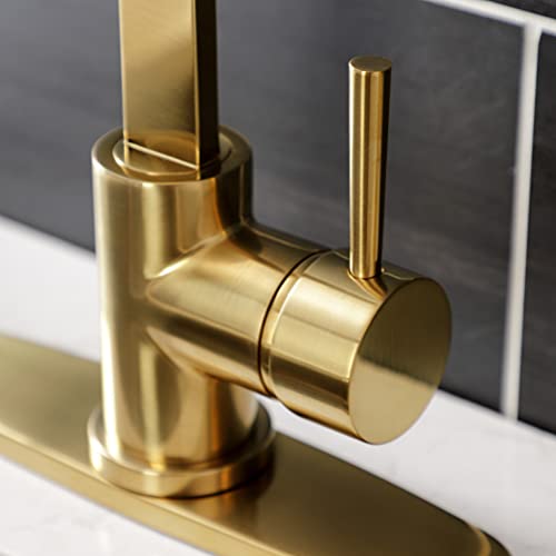 Kingston Brass LS8713DLSP Concord Kitchen Faucet, Brushed Brass