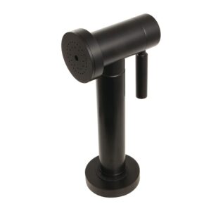 kingston brass ksspr0k kitchen faucet side sprayer, matte black