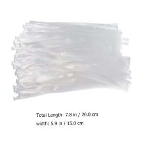 Cabilock Fine Mesh Strainer Bags 200pcs Sink Filter Bag Elastic White The Bath Kitchen Mesh Bag