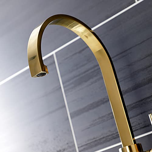 Kingston Brass LS8713DLSP Concord Kitchen Faucet, Brushed Brass