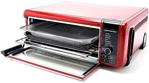 Ninja SP101 Foodi 8-in-1 Air Fry Large Toaster Oven Flip-Away for Storage Dehydrate Keep Warm 1800w XL Capacity (Renewed) RED