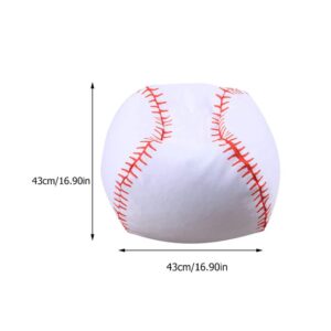 NUOBESTY Soft Stuffed Chair Storage Bean Bag Chair Cover Plush Toy Chair Baseball Bag Chair Room Furniture