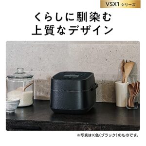 Panasonic SR-VSX101-K Steam & Variable Pressure IH Rice Cooker 5.5 Go Cook IoT Compatible Black 100V