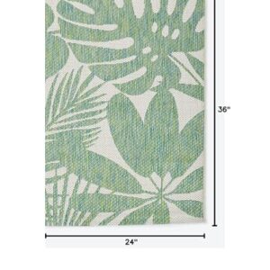 Novogratz by Momeni Villa Salerno Green Indoor/Outdoor Area Rug 2' X 3'