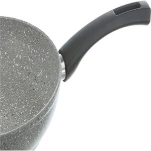 KARACA Gris Biogranite Grill Pan and Pan Set, 2 Pieces, 1 X Frying Pan 26 cm, 1 X Grill Pan 28 cm, Frying Pans, Crepe Pan Granite, Healthy Non-Stick Coating, 7X More Resisstant Against Scratches