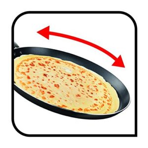 Tefal B55509 Easy Cook and Clean Crepe Pan 25 cm | Non-Stick Coating | Safe | Thermal Signal | Stable Base | Ideal Shape | Healthy Cooking | Black