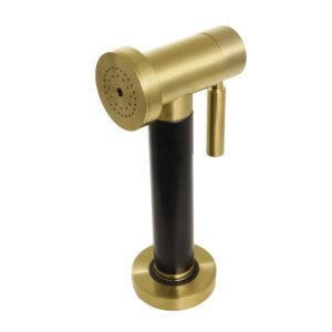 kingston brass ksspr7k kitchen faucet side sprayer, brushed brass