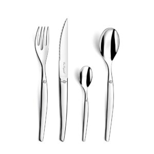 lou laguiole - jet - 24 piece cutlery set