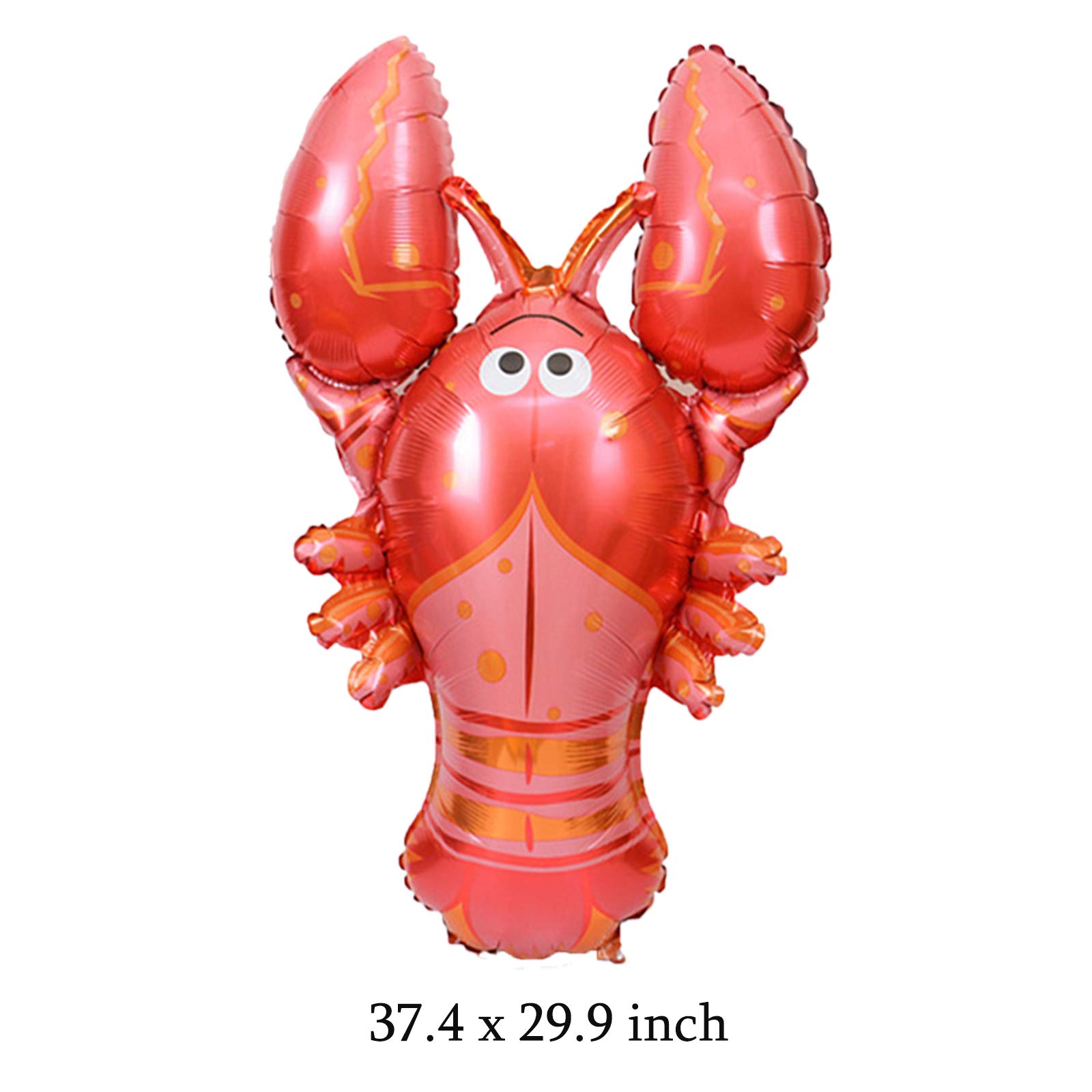 Wdecorm 4Pcs Lobster Balloons Giant Lobster Foil Balloons for Birthday Baby Shower Bridal Shower Bachelorette Party Nautical Summer Seafood Lobster Themed Party Decorations Supplies, X-Large, Red