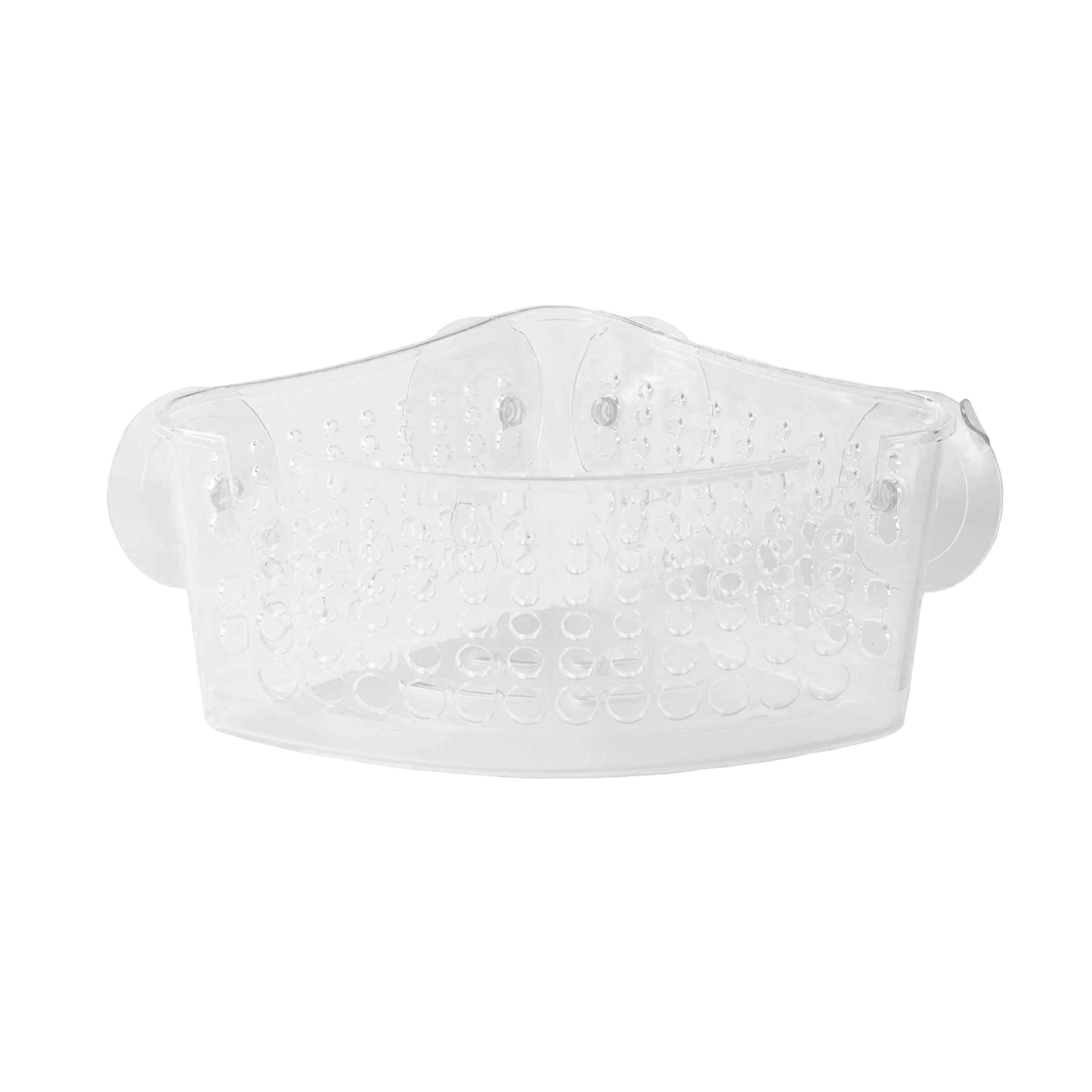 Kenney Suction Cup Corner Basket Shower Caddy, Clear