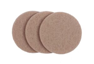 yycraft 120pcs thick wool felt circles 1.5 inch craft project,tan