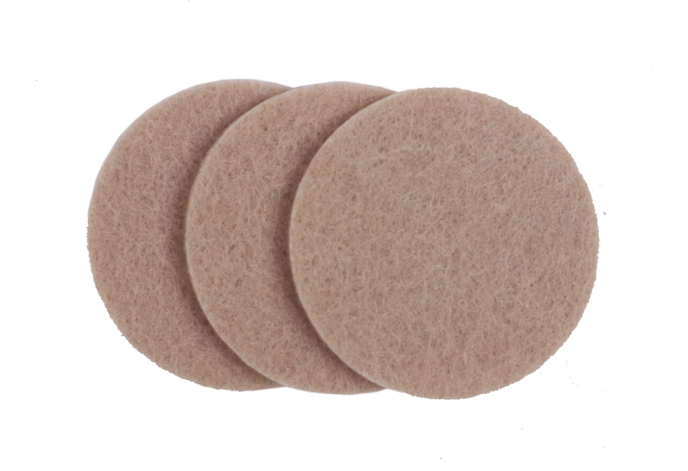 YYCRAFT 120pcs Thick Wool Felt Circles 1.5 Inch Craft Project,Tan