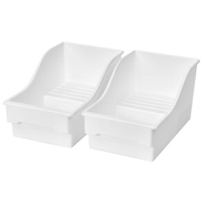 buddeez large pantry bins, white