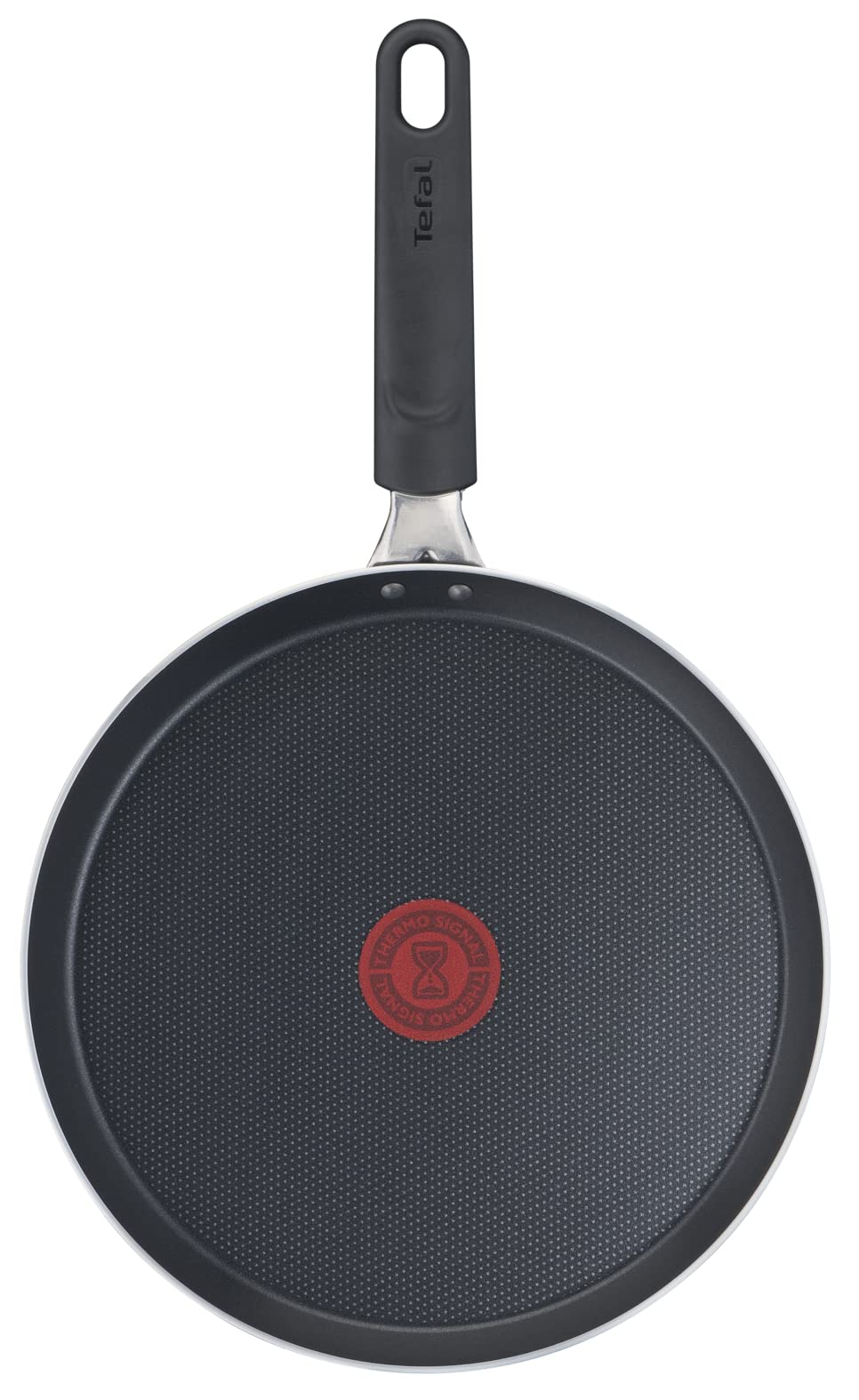 Tefal B55509 Easy Cook and Clean Crepe Pan 25 cm | Non-Stick Coating | Safe | Thermal Signal | Stable Base | Ideal Shape | Healthy Cooking | Black