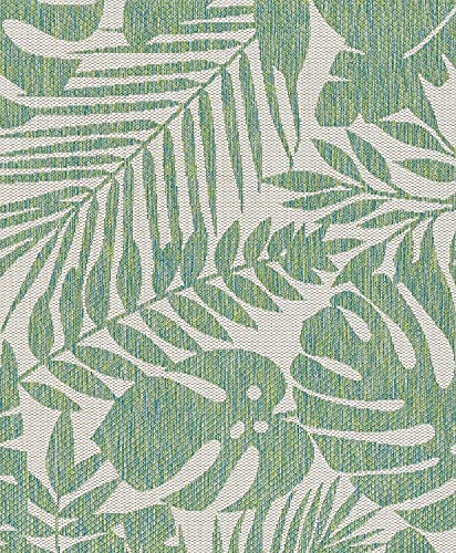 Novogratz by Momeni Villa Salerno Green Indoor/Outdoor Area Rug 2' X 3'