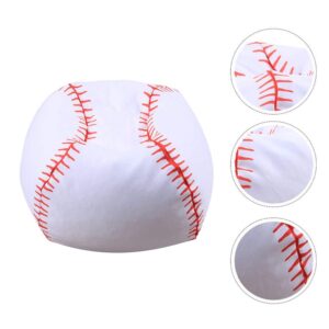 NUOBESTY Soft Stuffed Chair Storage Bean Bag Chair Cover Plush Toy Chair Baseball Bag Chair Room Furniture