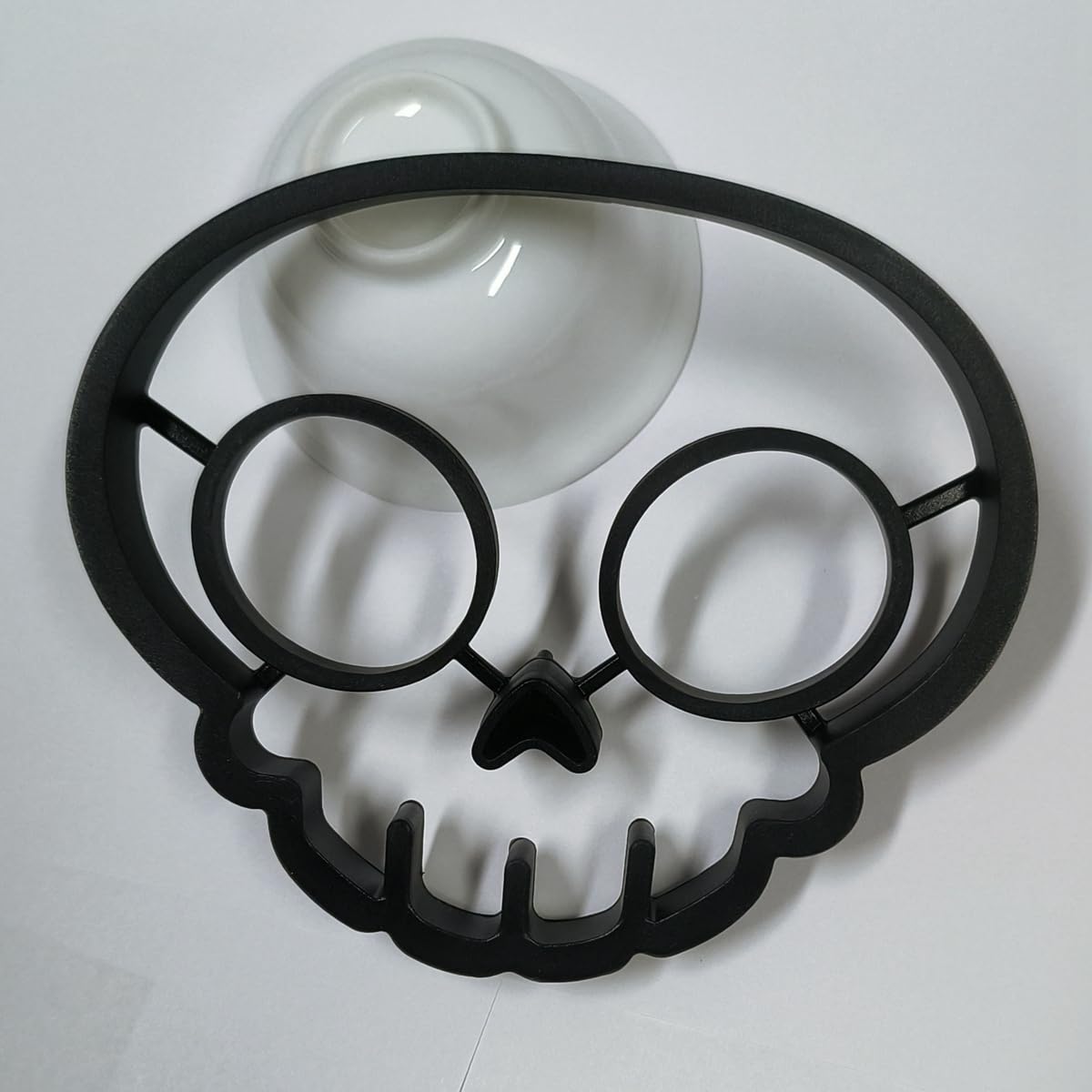 Breakfast Omelette Mold Silicone Egg Pancake Ring Shaper Cooking Tool DIY Kitchen Accessories Gadget Egg Fired Mould (Skull)