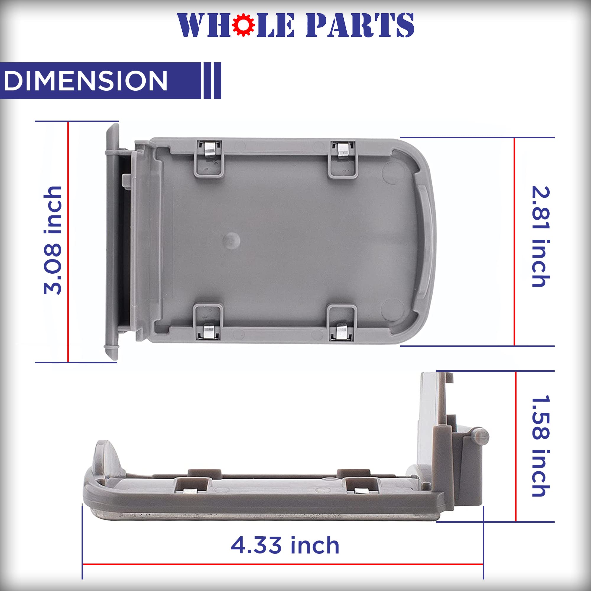 Whole Parts Refrigerator Dispenser Lever Assembly Part # DA97-11867A - Replacement and Compatible with Some Samsung Refrigerators - Exact Fit to PS4176495-2 Yr Warranty