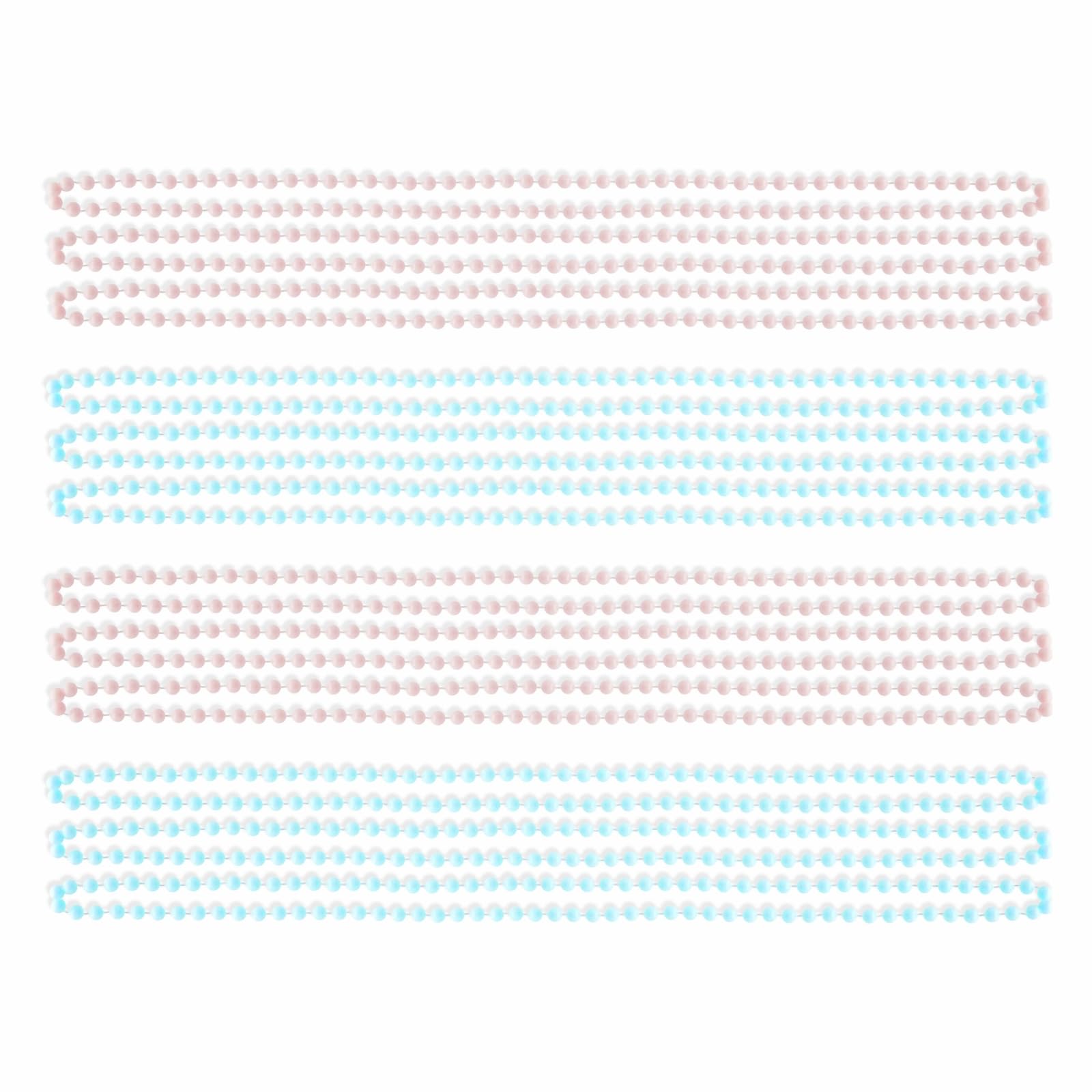 Sparkle and Bash Baby Gender Reveal Party Favors, Team Boy and Girl Button Pins, Bead Necklaces (48 Pieces)