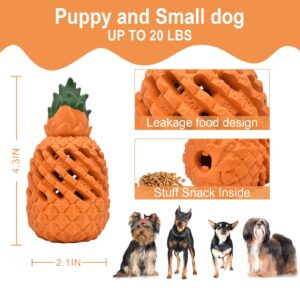 PETOPIA Small Dog Toys, Pineapple Tough Dog Toys for Aggressive Chewers, Indestructible Dog Toys for Aggressive Chewers, Dog Toys for Aggressive Chewers (Small)