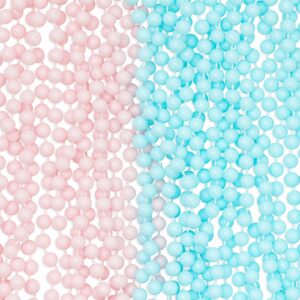 Sparkle and Bash Baby Gender Reveal Party Favors, Team Boy and Girl Button Pins, Bead Necklaces (48 Pieces)