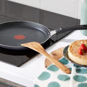 Tefal B55509 Easy Cook and Clean Crepe Pan 25 cm | Non-Stick Coating | Safe | Thermal Signal | Stable Base | Ideal Shape | Healthy Cooking | Black