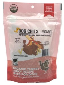 dog chits turkey and sweet potato soft chew for dogs - dog and puppy chews | made in usa | organic turkey | all-natural treats | large & small dogs | organic sweet potato | 4 oz.