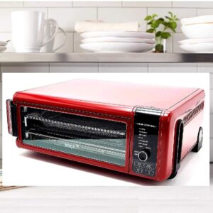 Ninja SP101 Foodi 8-in-1 Air Fry Large Toaster Oven Flip-Away for Storage Dehydrate Keep Warm 1800w XL Capacity (Renewed) RED