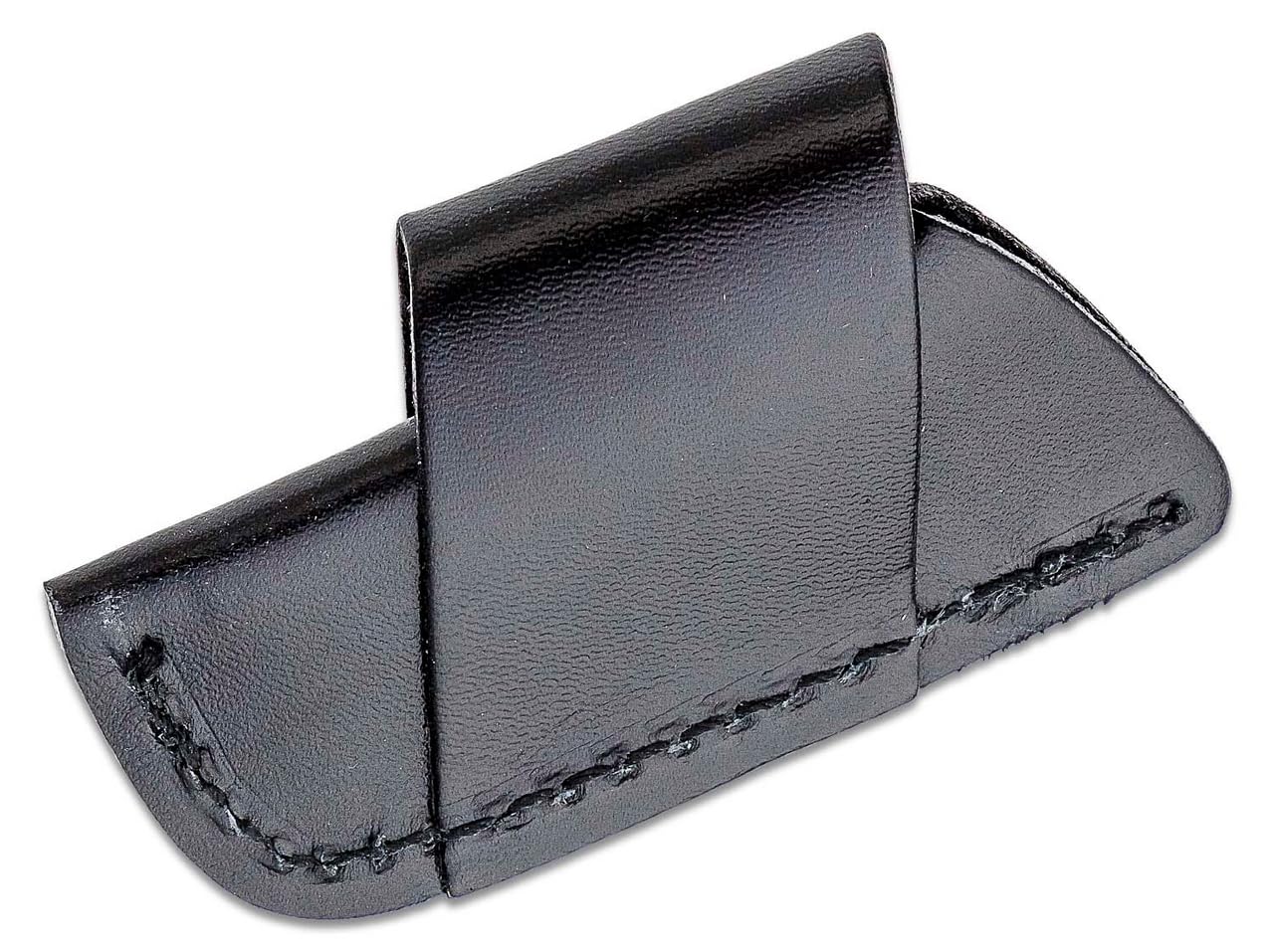 Black Medium Leather Side-Draw Belt Sheath