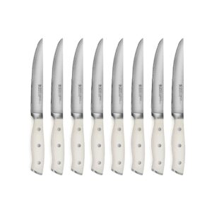 Henckels Forged Accent 20 Piece Self Sharpening Knife Block Set with Off-White Handles