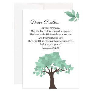 pastor birthday card for pastor 5x7inch card christian birthday card (single card)