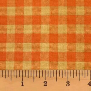 pumpkin spice 6 autumn homespun cotton plaid fabric by jcs - sold by the yard