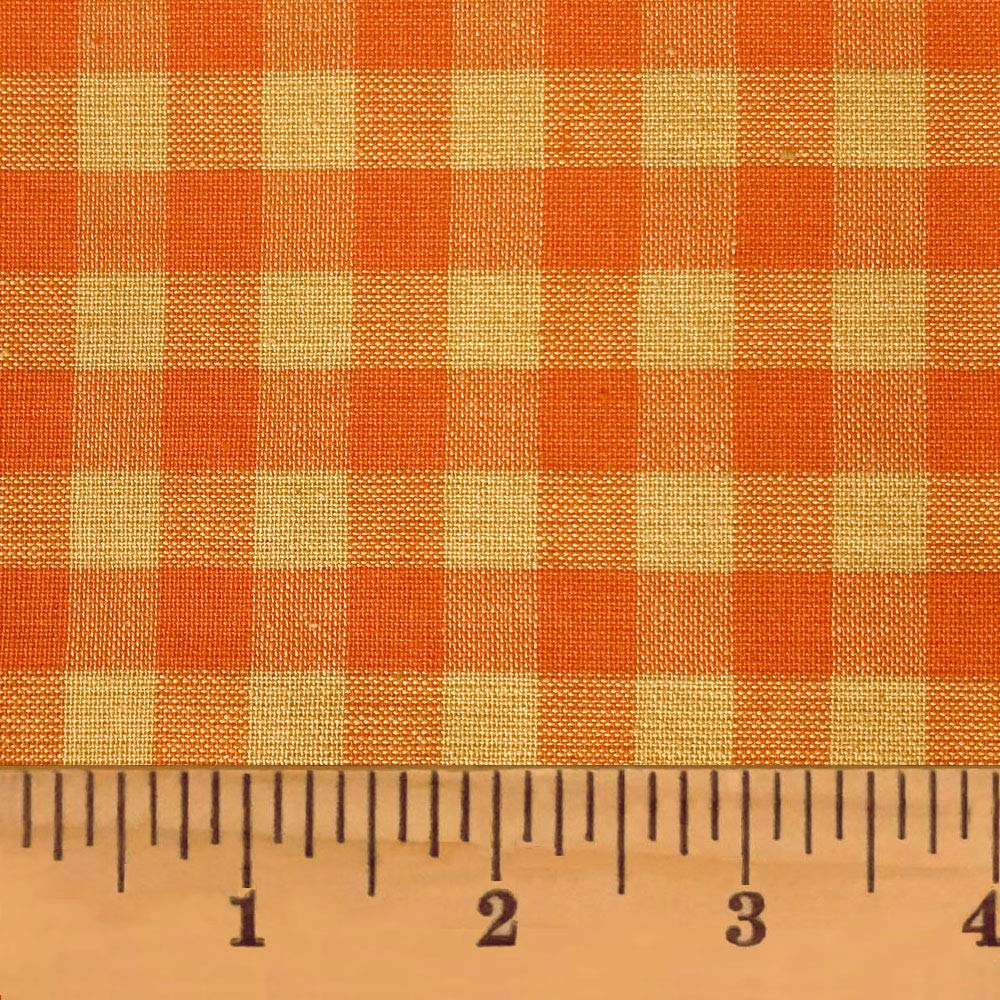 Pumpkin Spice 6 Autumn Homespun Cotton Plaid Fabric by JCS - Sold by The Yard