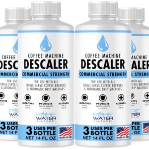 Descaler & Cleaner (12 Uses) - MADE IN USA - Descaling Solution for Keurig Brewers, Nespresso, Delonghi, Breville & All Coffee Makers & Espresso Machines