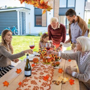 Attmu 2 Pack Thanksgiving Table Runner, Fall Table Runner, Fall Table Decor for Home with Maple Leaves Lace for Thanksgiving Dinner Table Decoration(13 x 72 inches)